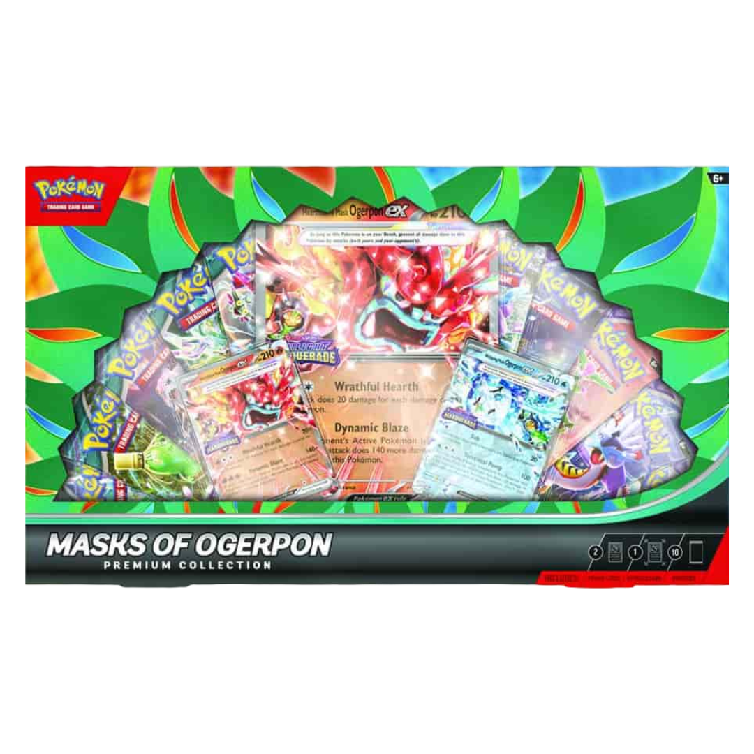 Pokemon Trading Card Game: Masks of Ogerpon Ex Premium Collection ...